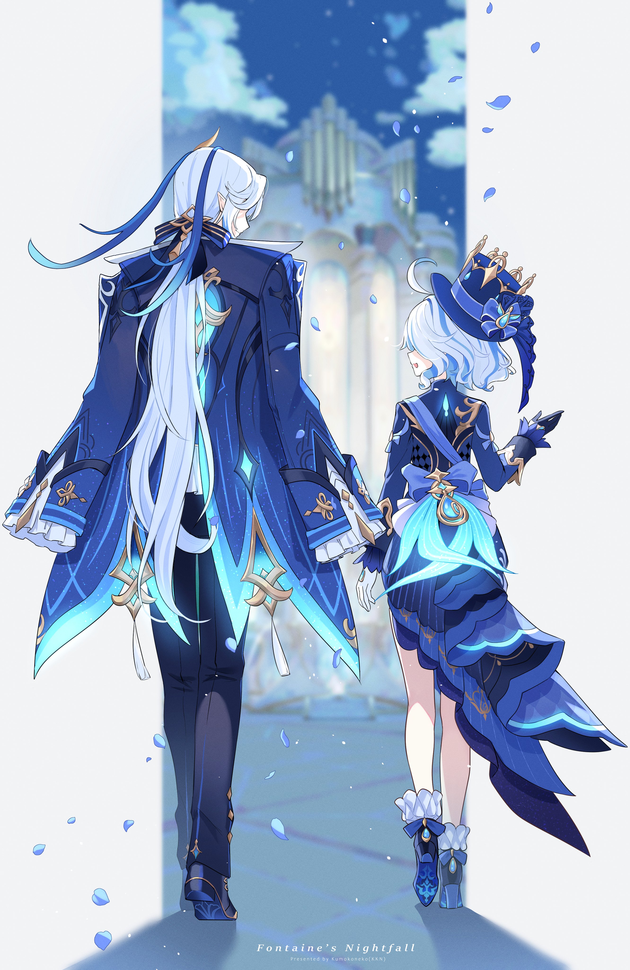 Safebooru - 1boy 1girl absurdres asymmetrical gloves black gloves black ...