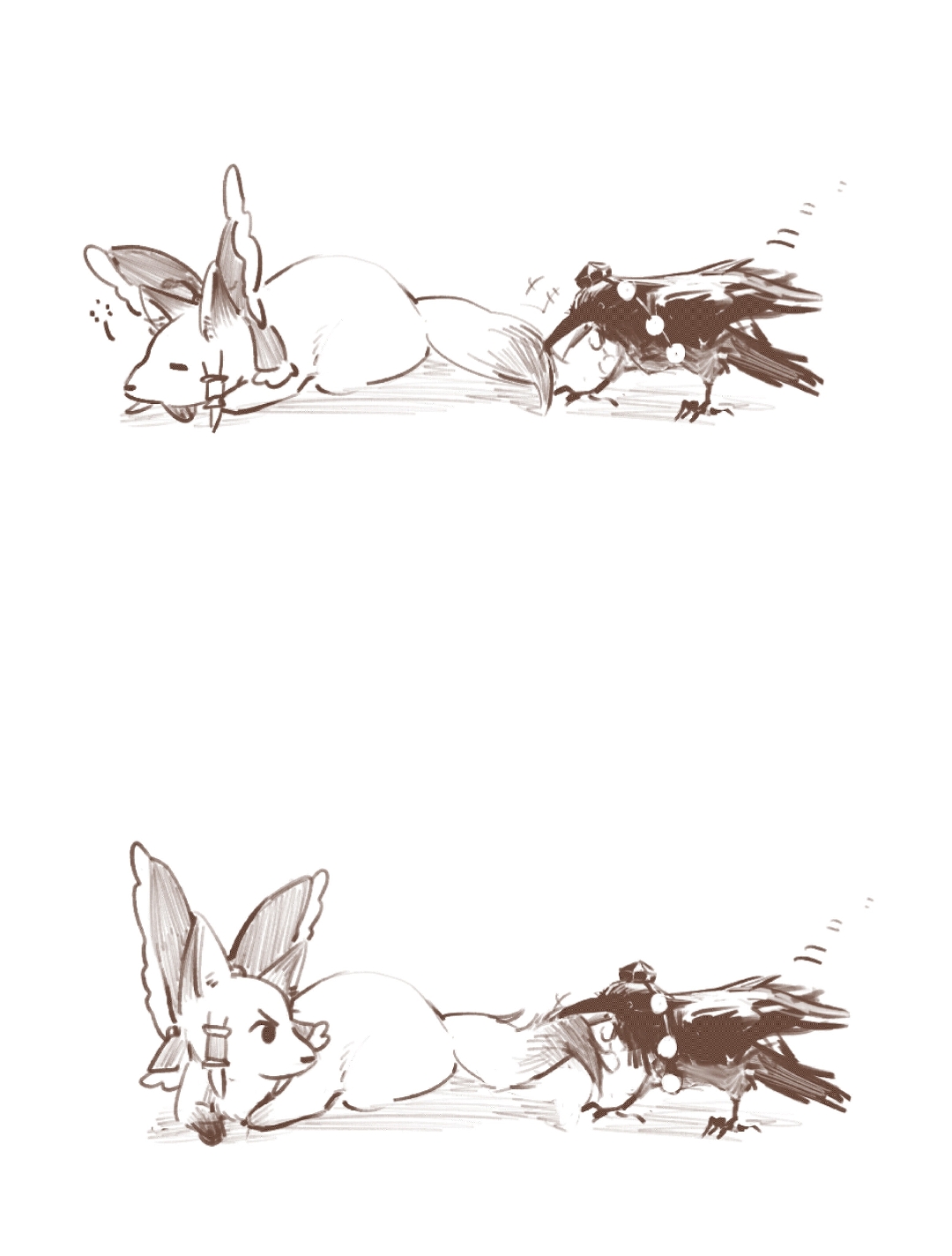 Safebooru - aihara-rina animalization bird bow chinese commentary ...