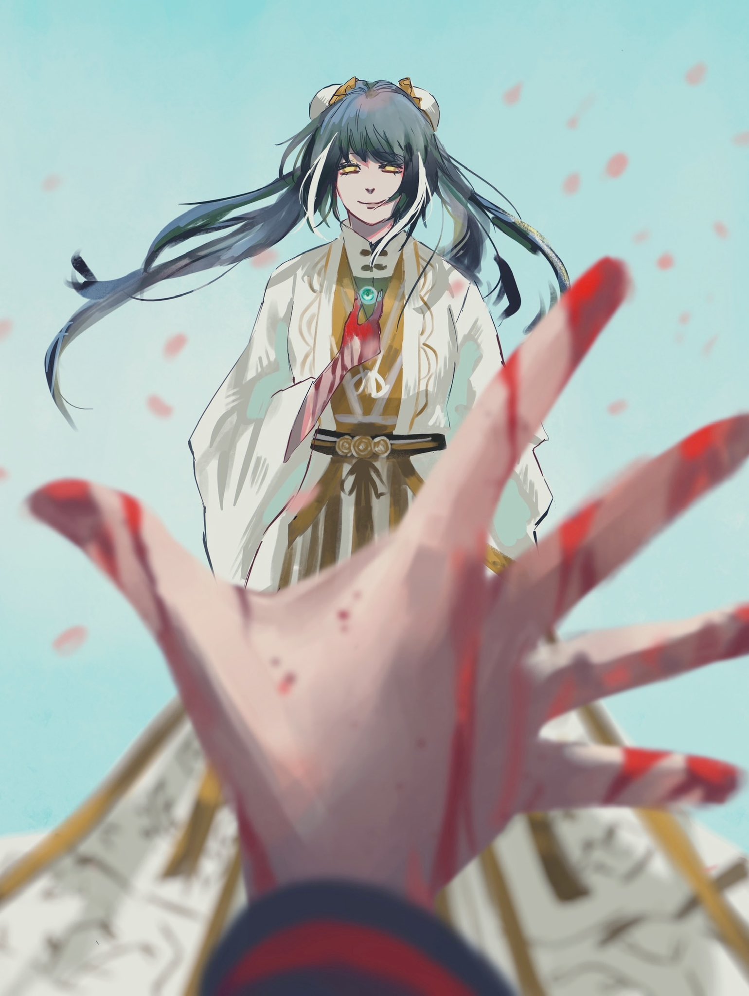 Safebooru - 1boy 1girl alternate universe aqua eyes bags under eyes ...