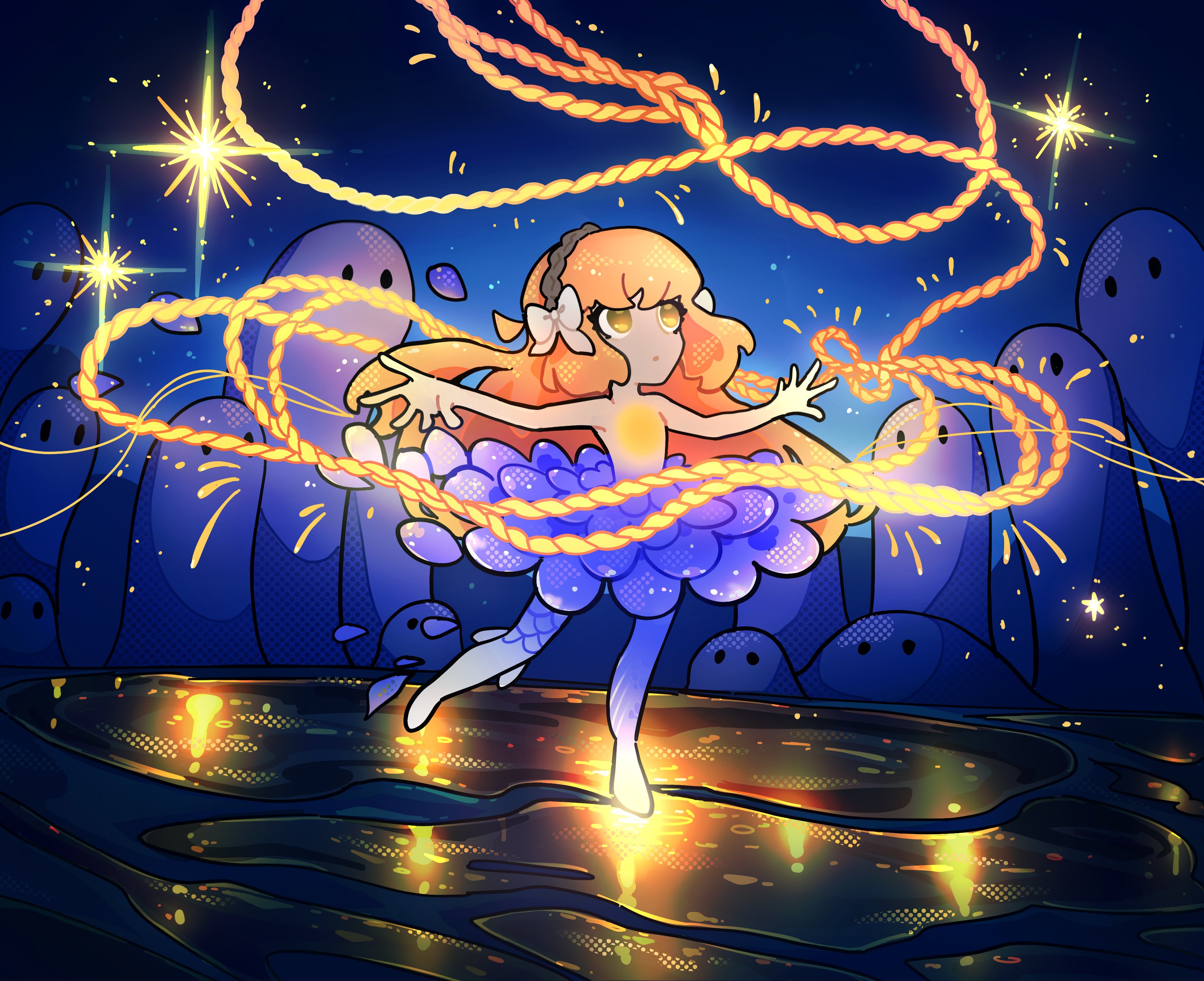Safebooru - 1girl absurdres blue background commentary compass (mili ...
