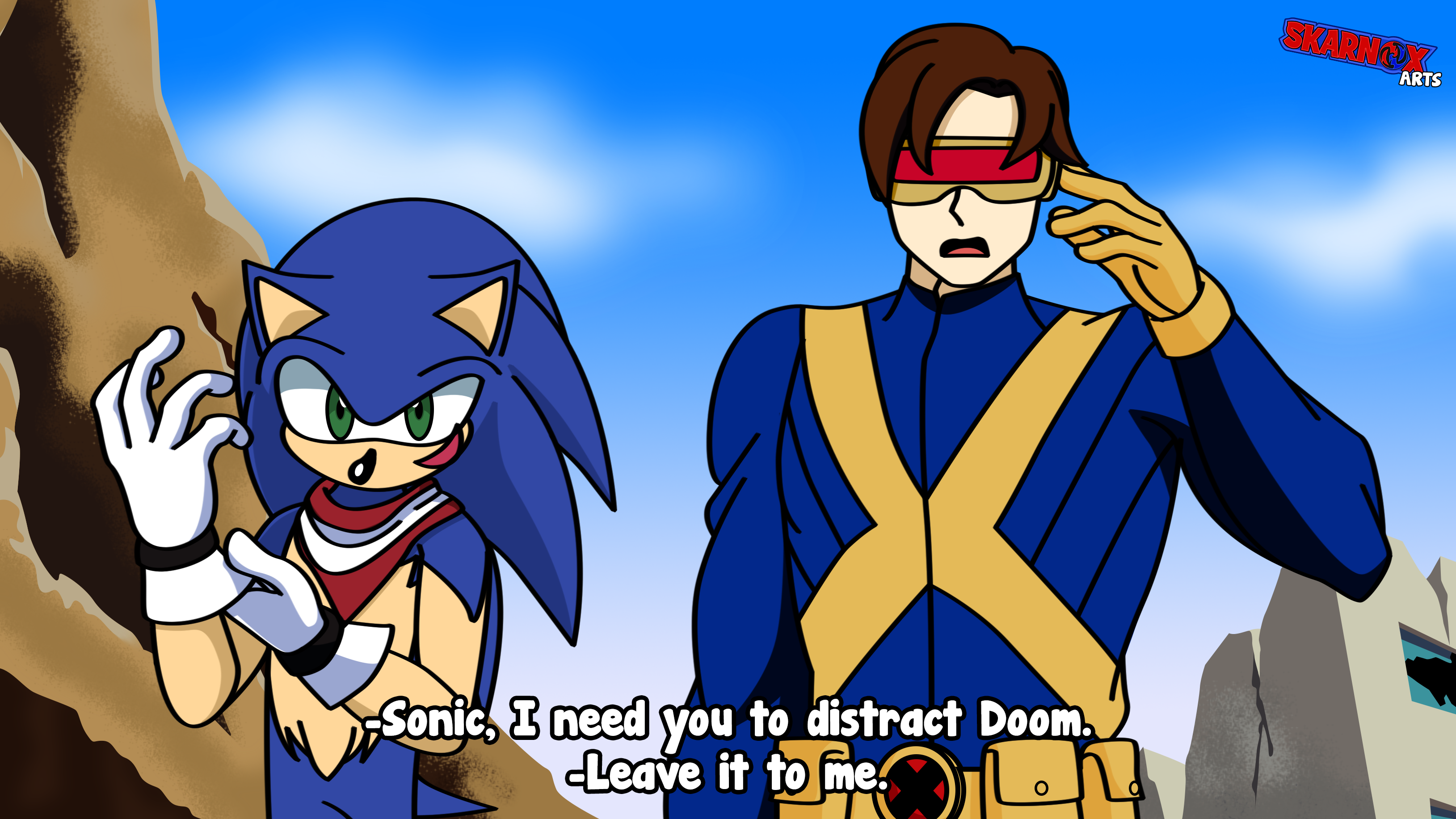 Safebooru - 2boys absurdres commentary crossover cyclops (x-men ...