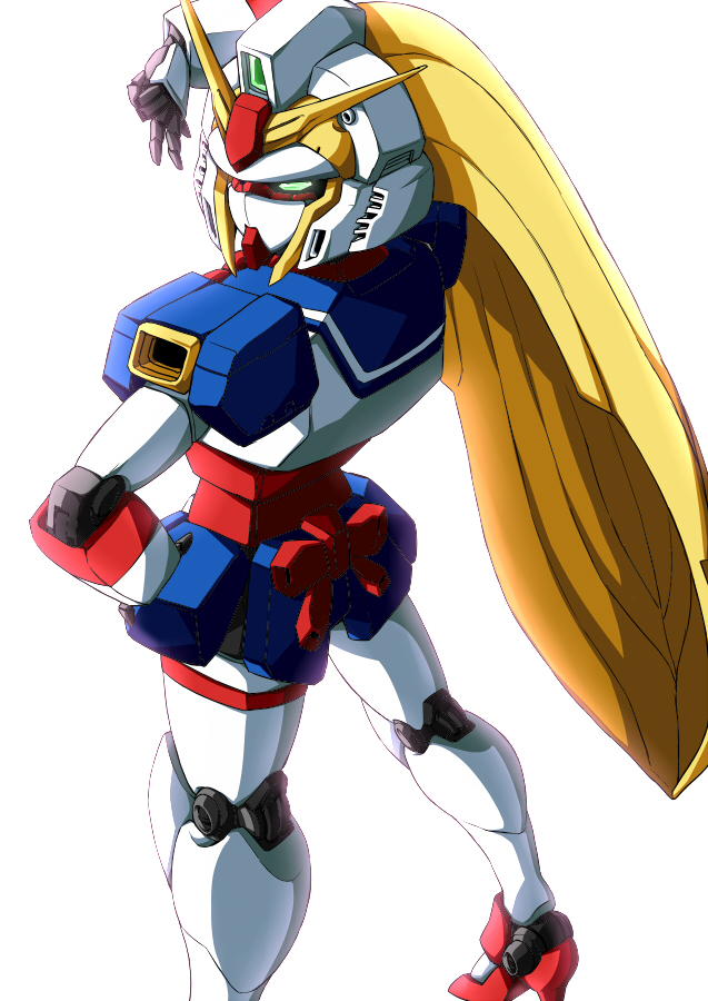 Safebooru - from behind g gundam gundam hand on hip high heels hips ...