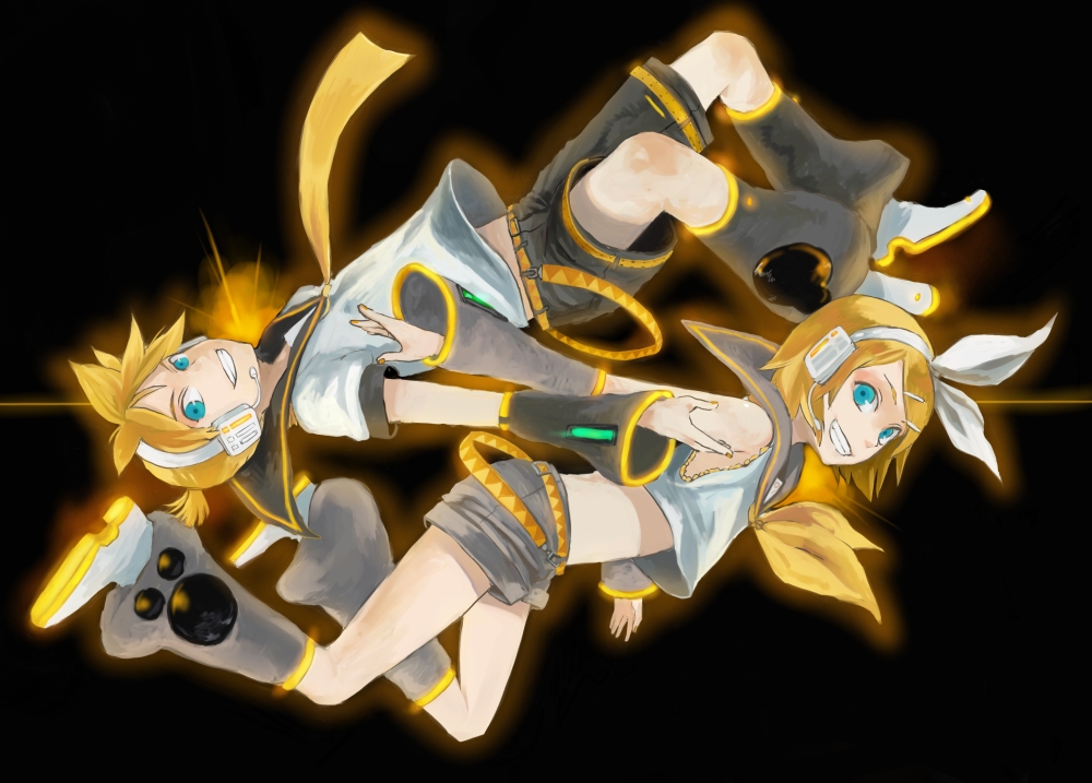 Safebooru - belt blonde hair blue eyes bow detached sleeves grin hair ...