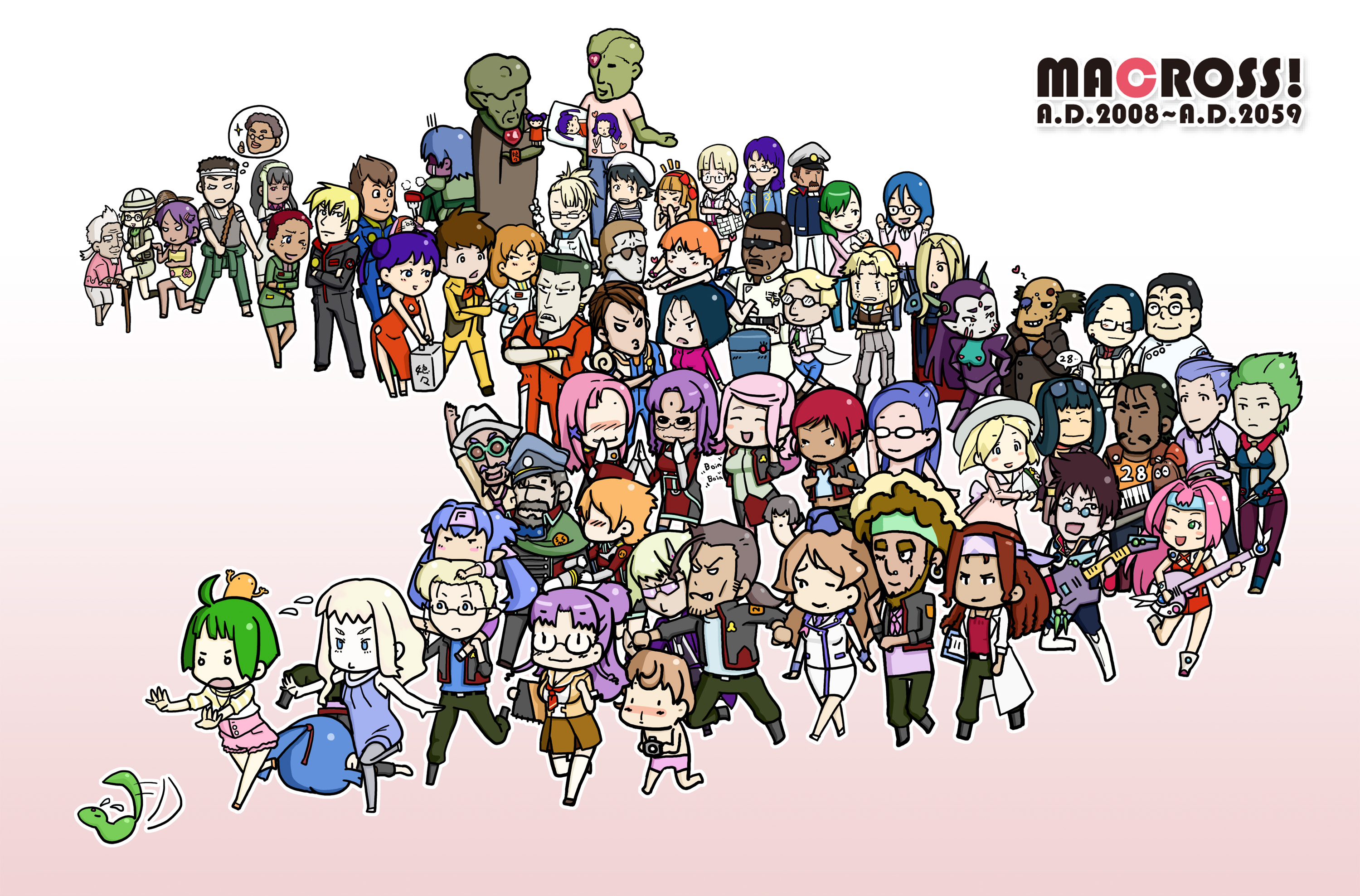 Safebooru - absolutely everyone ai-kun alien brera sterne character ...