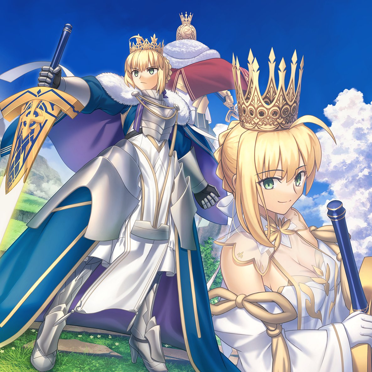 Safebooru - 1girl ahoge armor armored dress artoria pendragon (fate ...