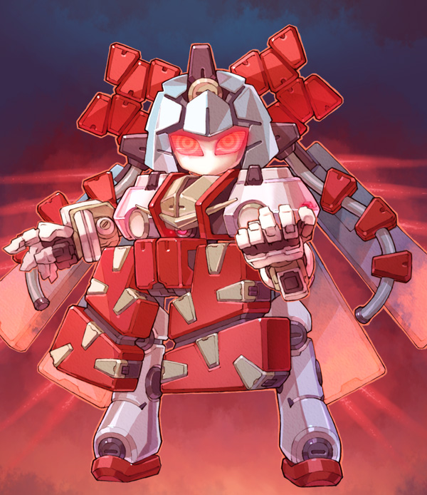 Safebooru - crazy eyes glowing glowing eyes mecha mechanization ...
