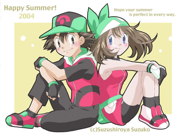 Safebooru Couple Haruka Pokemon Pokemon Pokemon Anime Satoshi