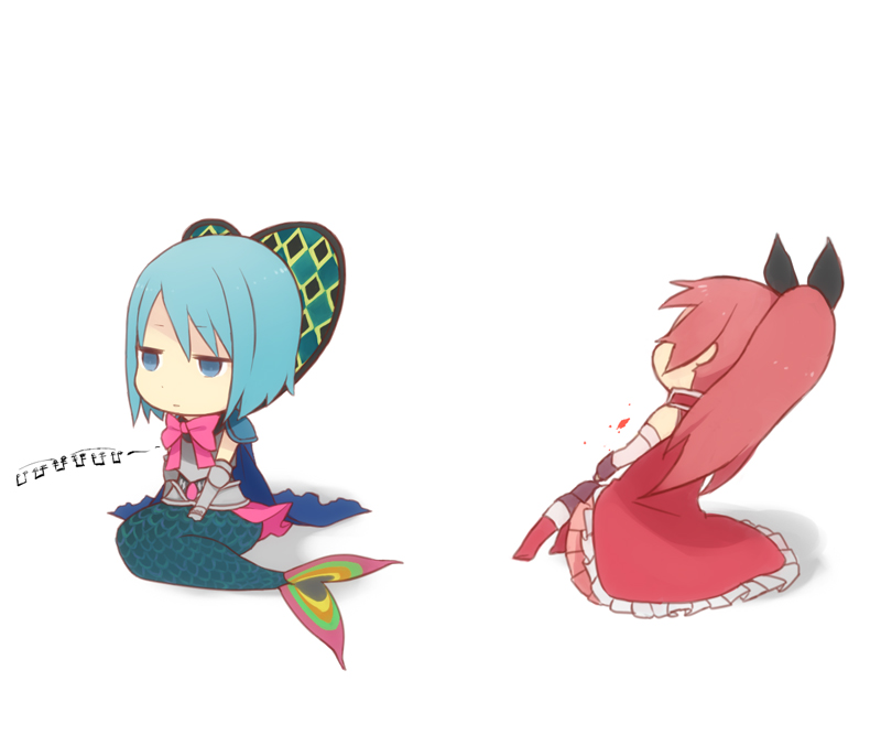 Safebooru - broken chibi comic falling knt31 mahou shoujo madoka magica ...
