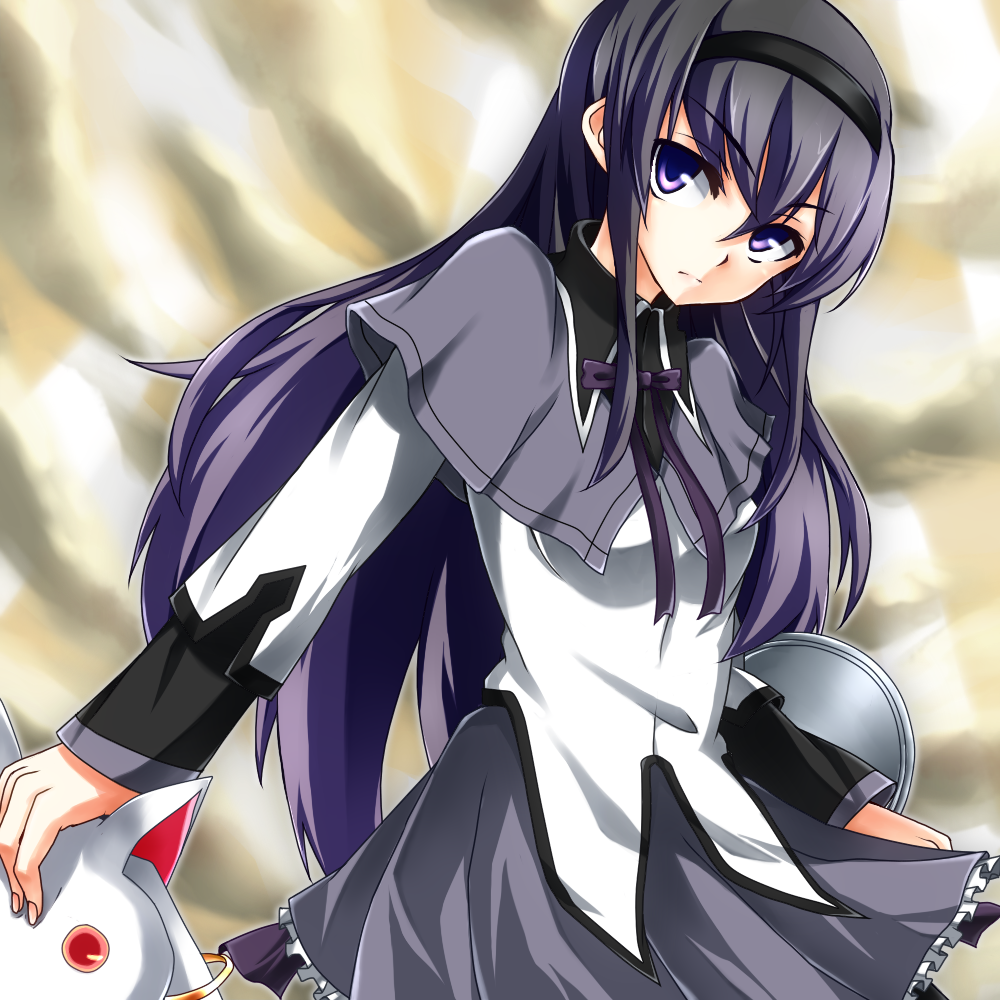 Safebooru - akemi homura black hair hairband kyubey long hair magical girl mahou shoujo madoka ...