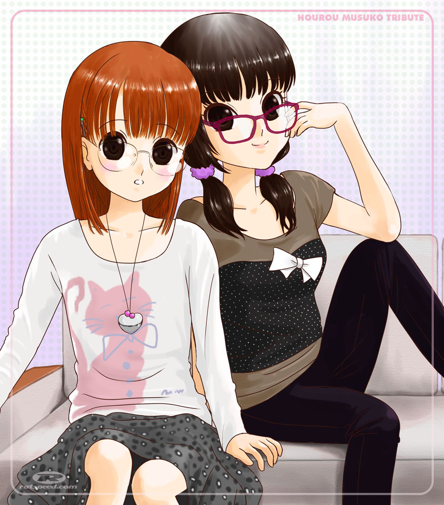 Safebooru - :o androgynous black hair blush bow braid brown eyes brown ...