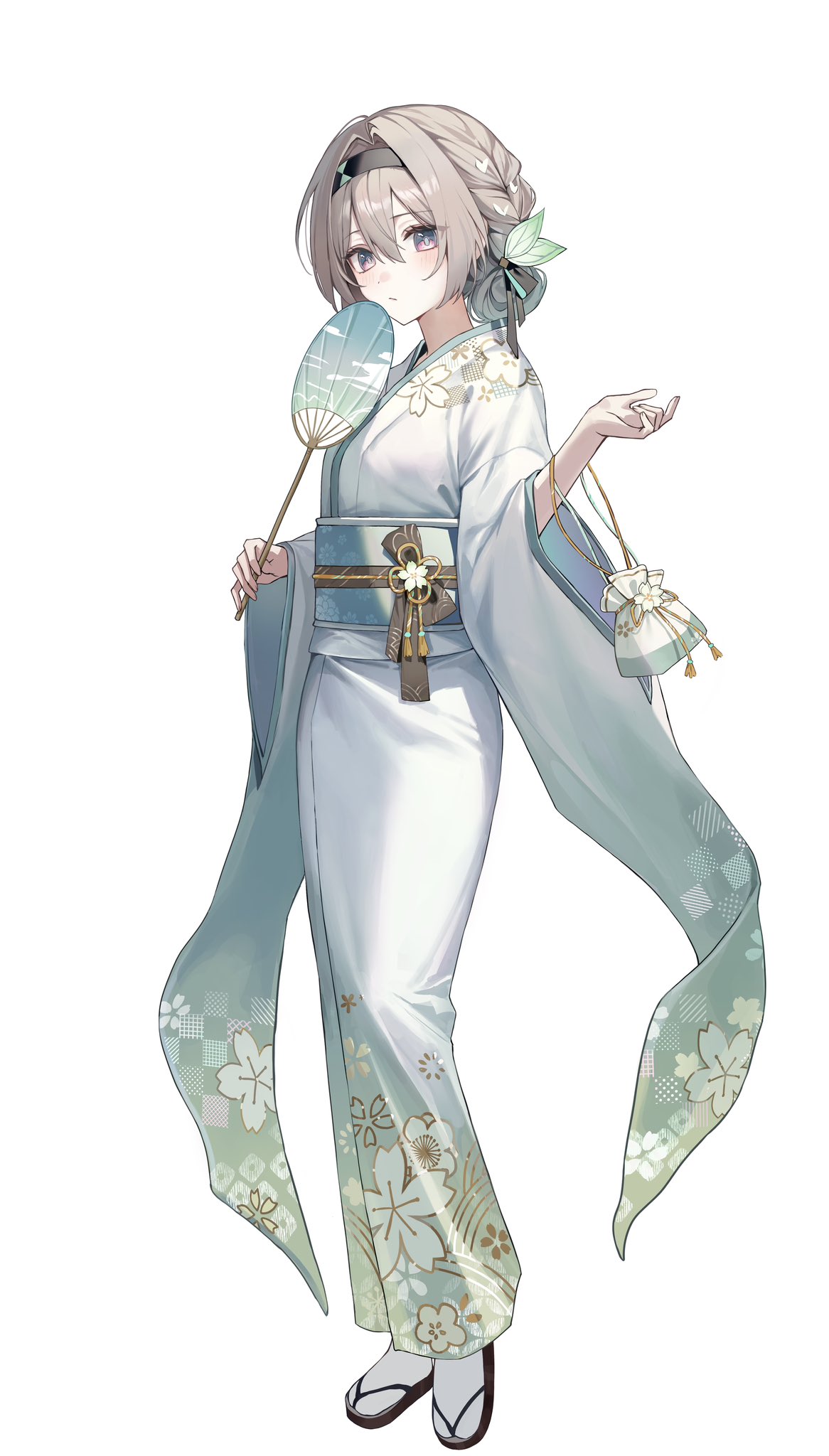 Safebooru - 1girl a4 010 alternate costume alternate hairstyle black hairband black ribbon blue ...