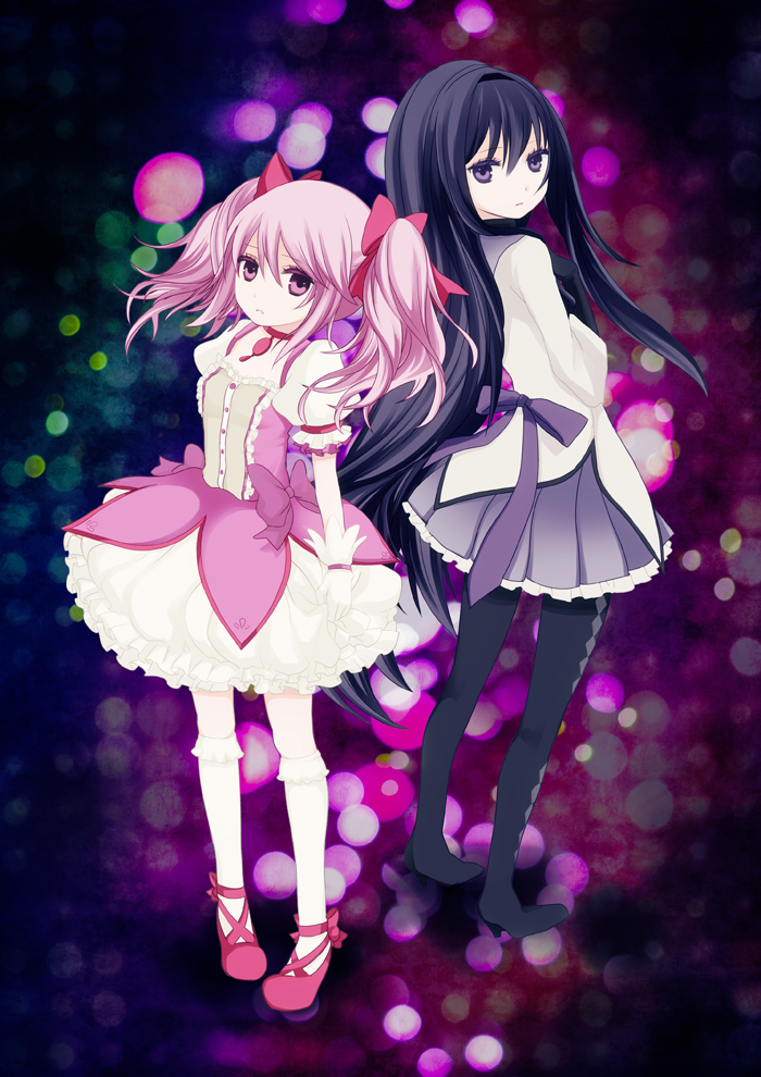 Safebooru - akemi homura black hair kaname madoka long hair magical girl mahou shoujo madoka ...