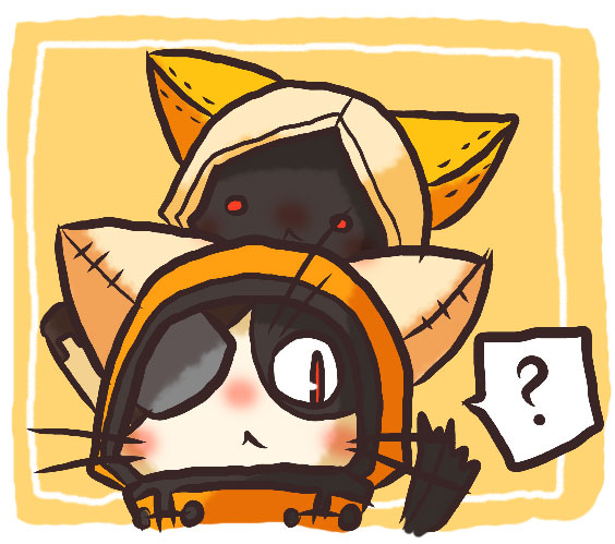 Safebooru - blazblue cat cat tail chibi eyepatch jubei (blazblue) kaka ...