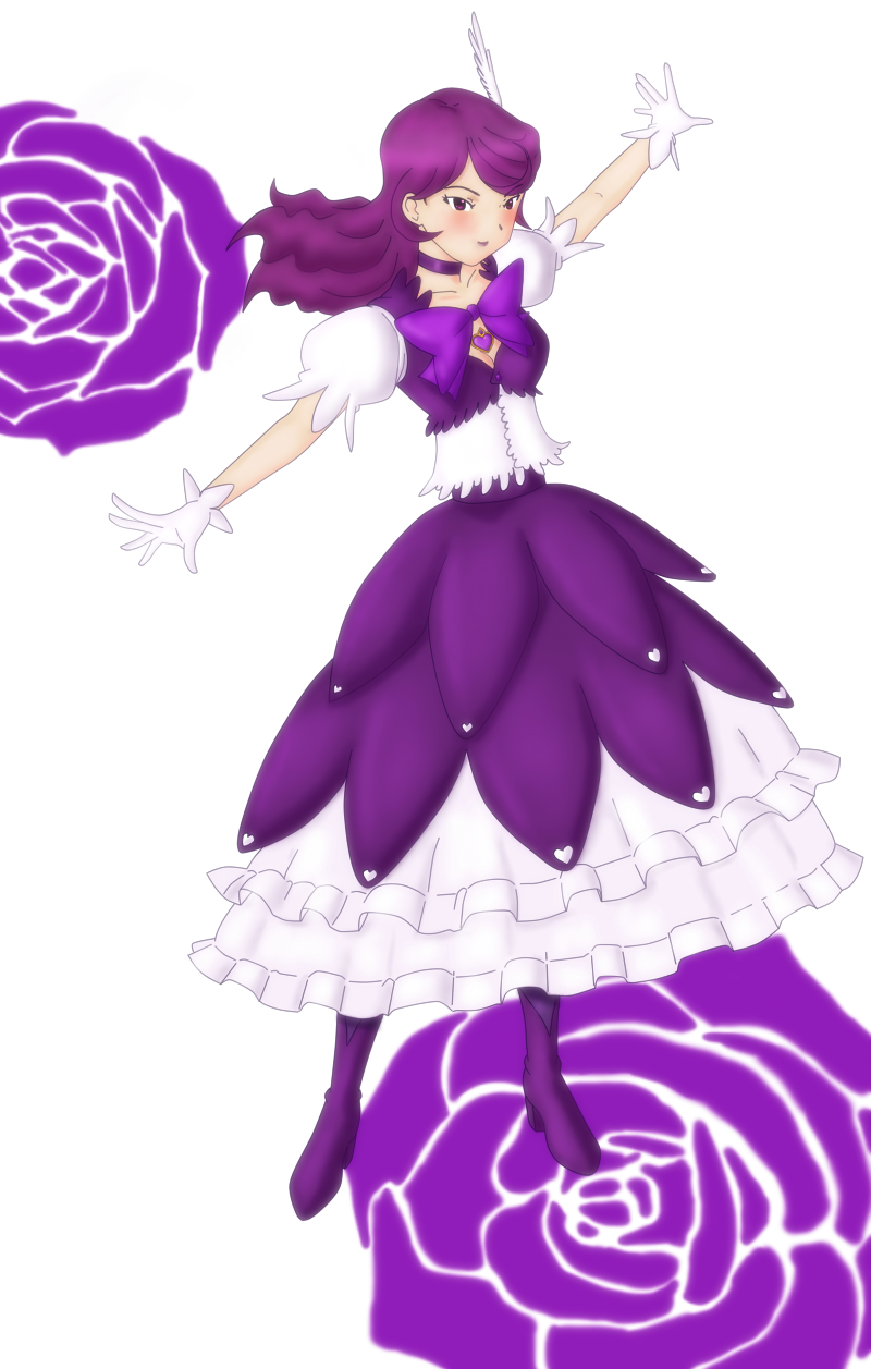 Safebooru - extra flower girl in purple (madoka magica) highres magical ...