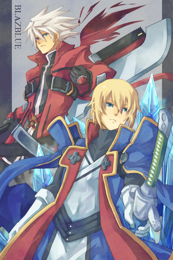 Safebooru - blazblue blonde hair brothers cardinal777 gloves green eyes ...