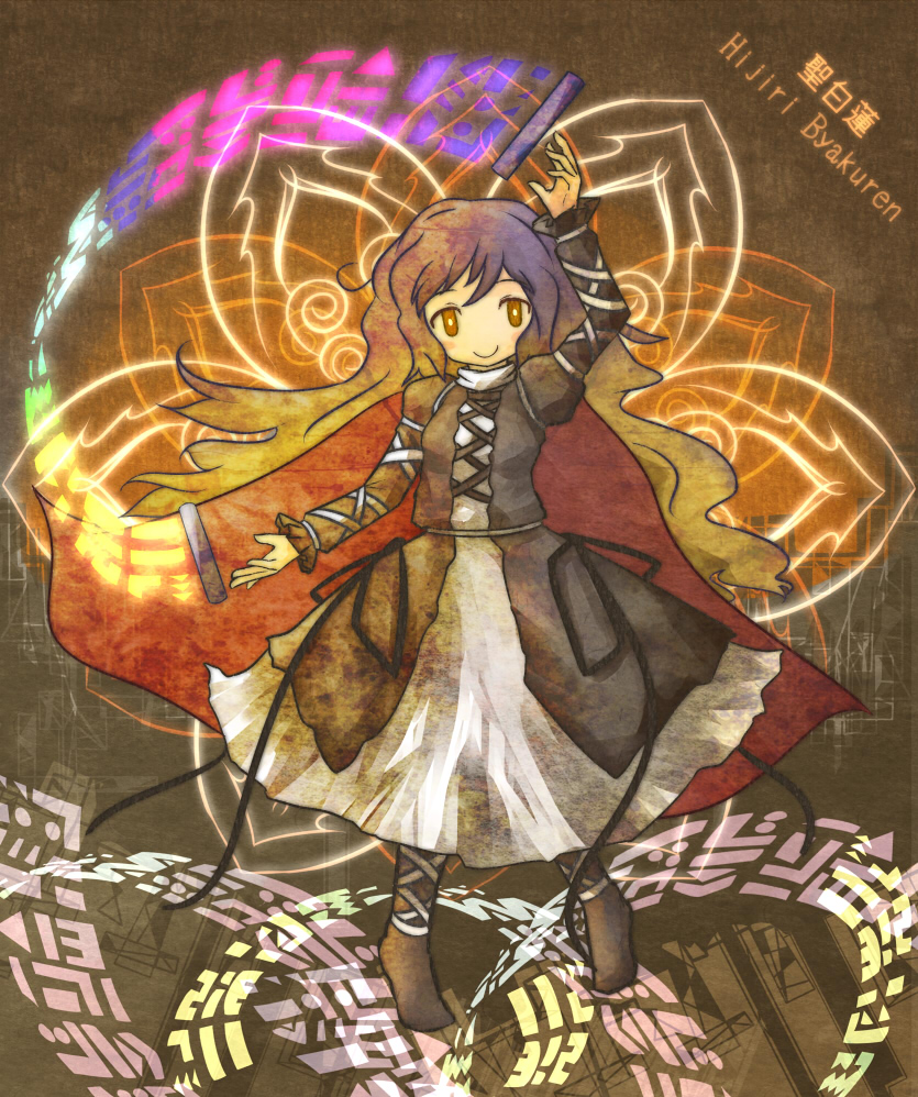 Safebooru - akihiyo blonde hair brown hair cape dress gradient hair ...