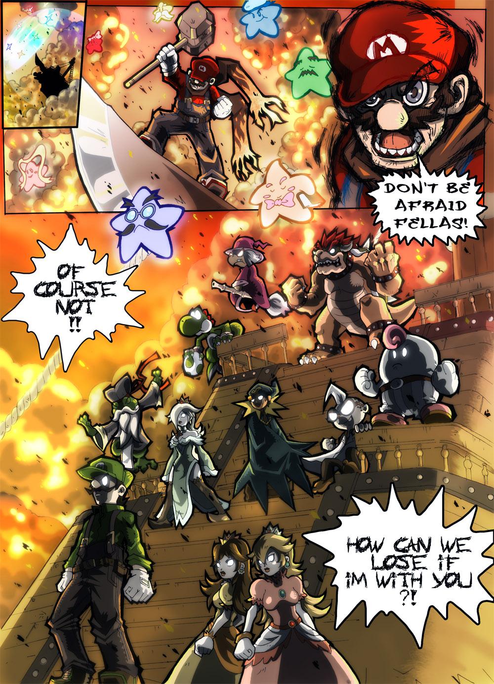 Safebooru - bowser brown hair comic doctor oya ma earrings eldstar ...