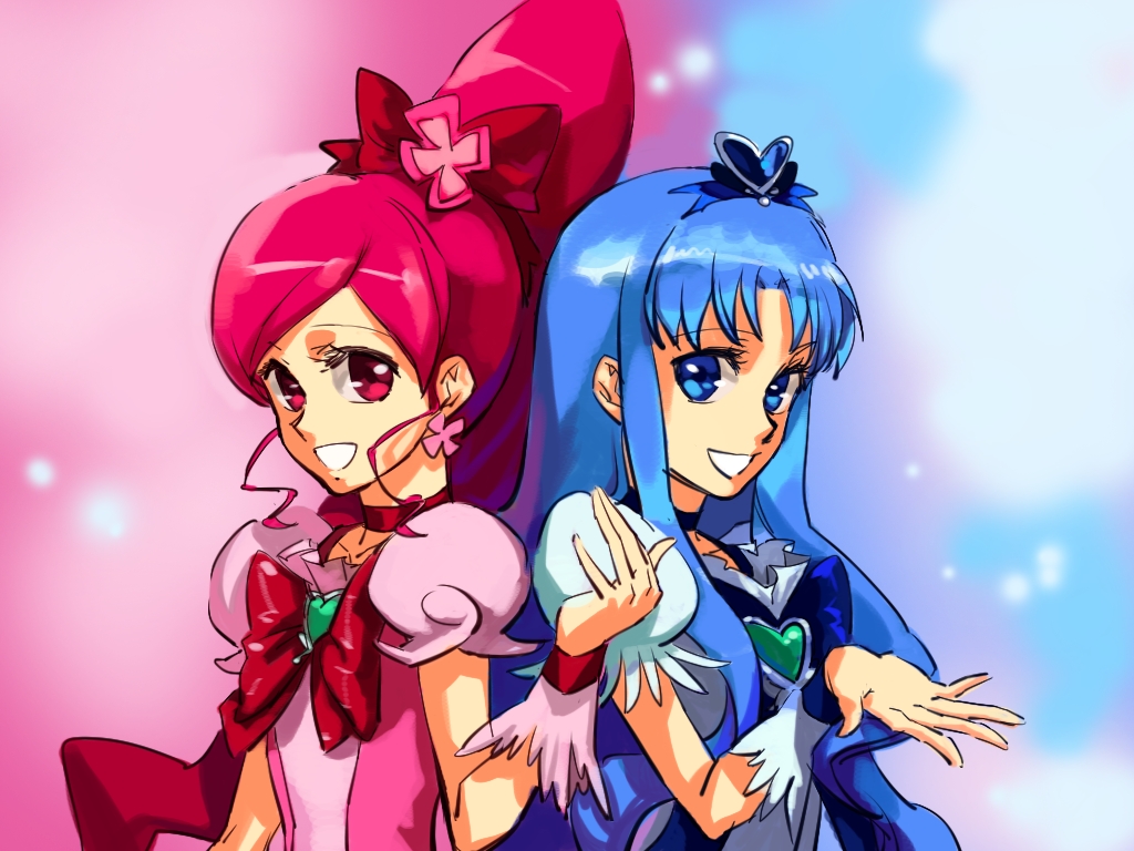 Safebooru - blue eyes blue hair cure blossom cure marine hanasaki ...