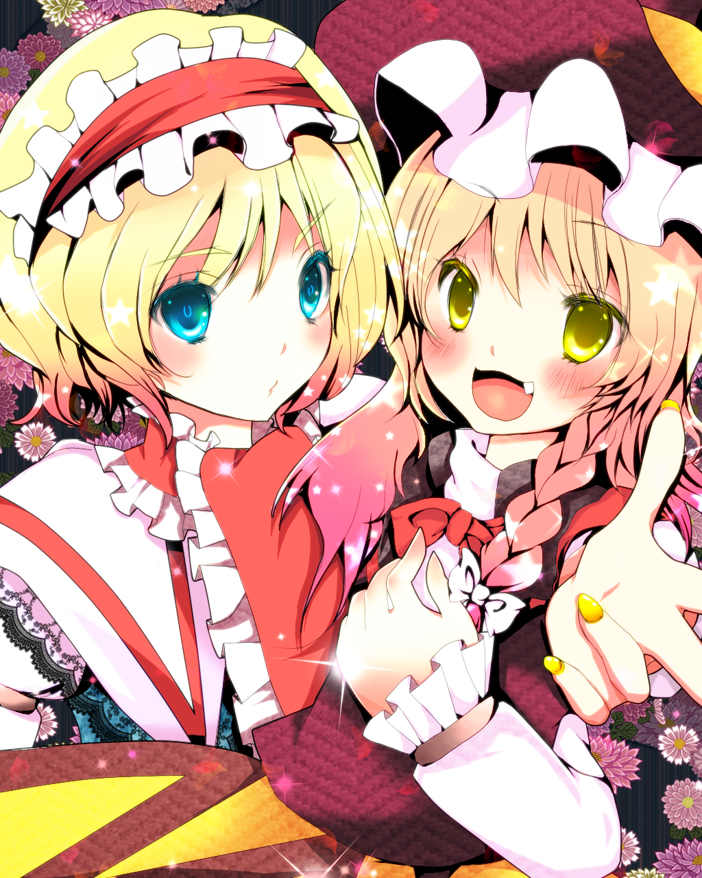 Safebooru - alice margatroid blonde hair blush bow braid fang hairband hat highres kirisame ...