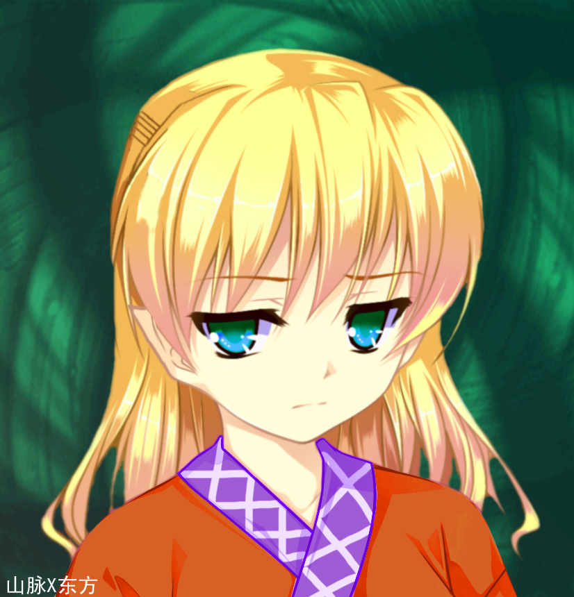 Safebooru - blonde hair blue eyes cosplay frown japanese clothes josou ...