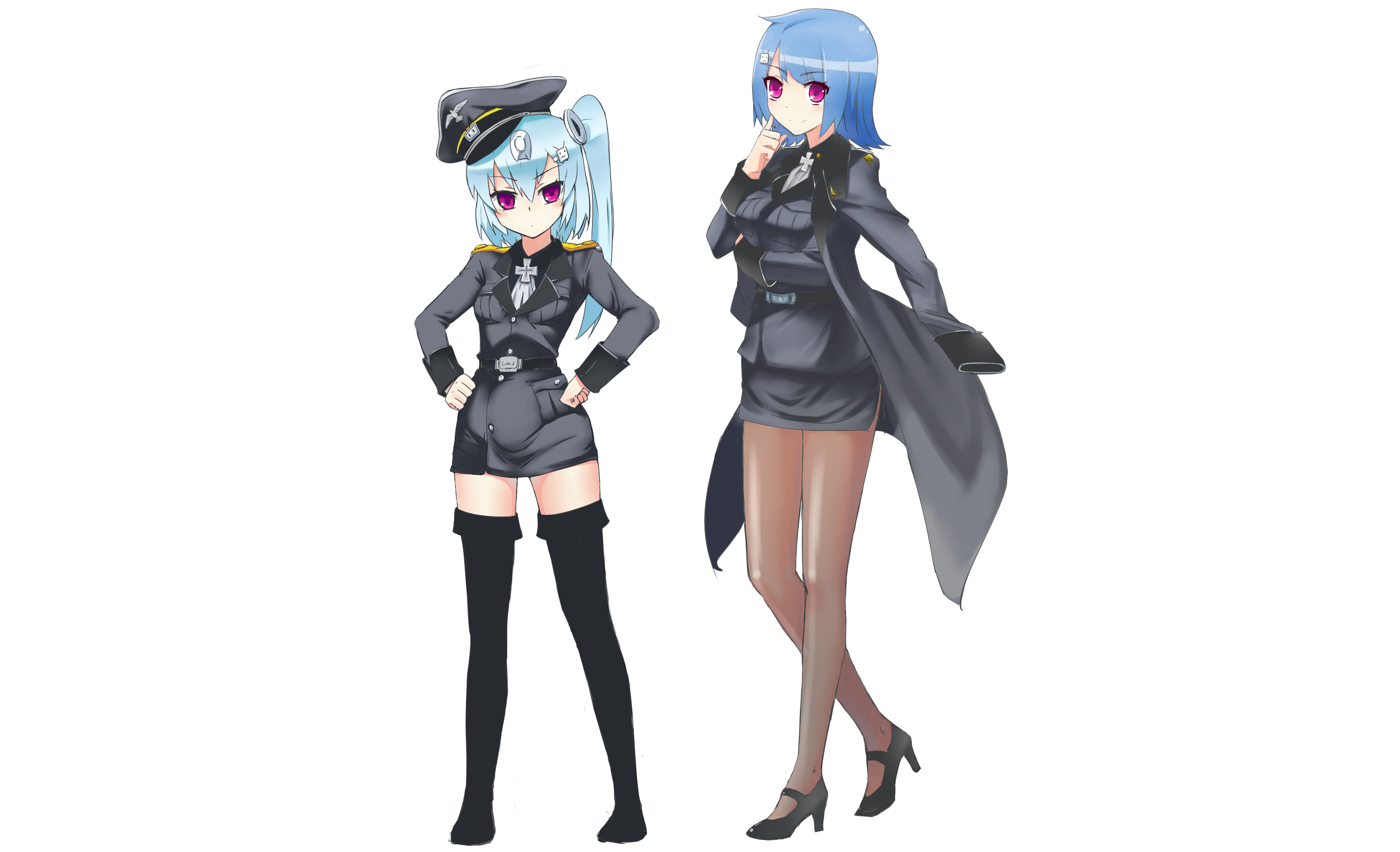 Safebooru - absurdres adolf hitler adolf hitler (cosplay) ahoge aqua ...