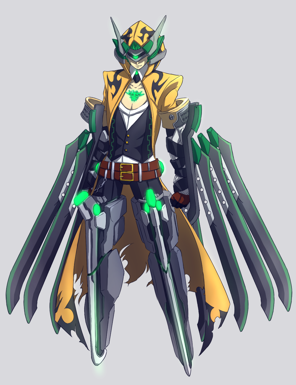 Safebooru - 1boy arm blade armor belt blade blazblue blazblue: chrono ...