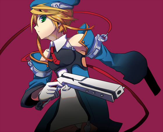 Safebooru - bare shoulders beret blazblue blonde hair bolverk dual ...