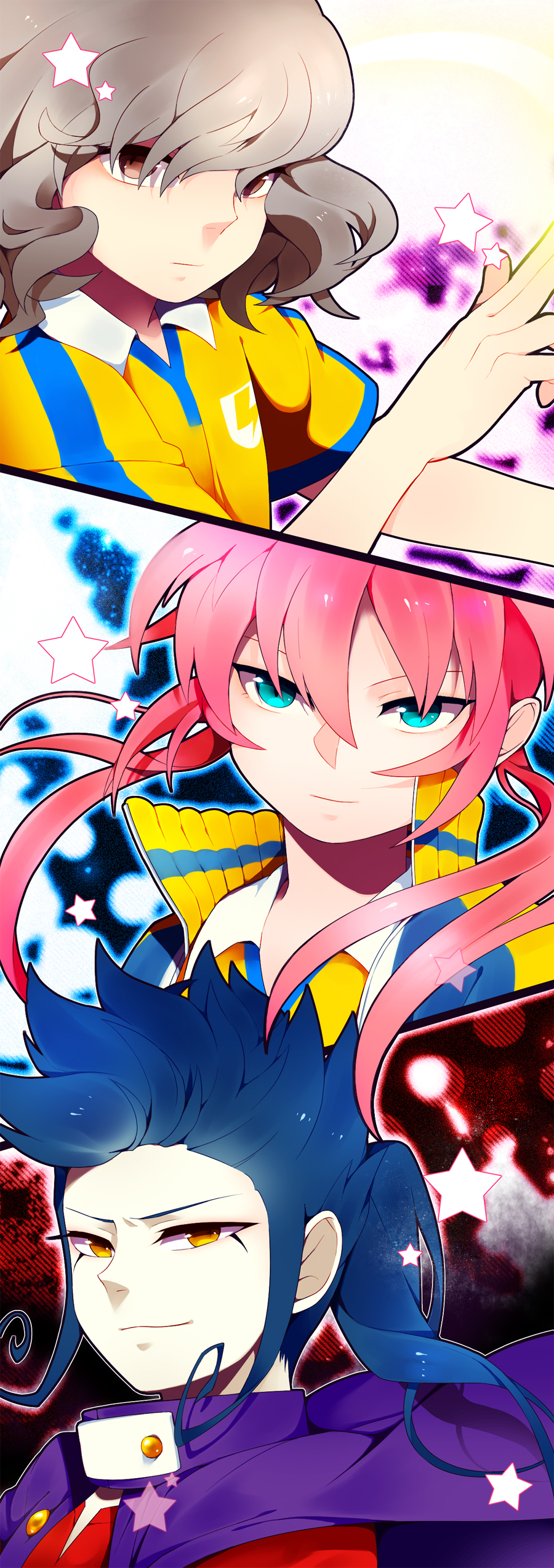 Safebooru - absurdres blue eyes brown eyes brown hair highres inazuma ...