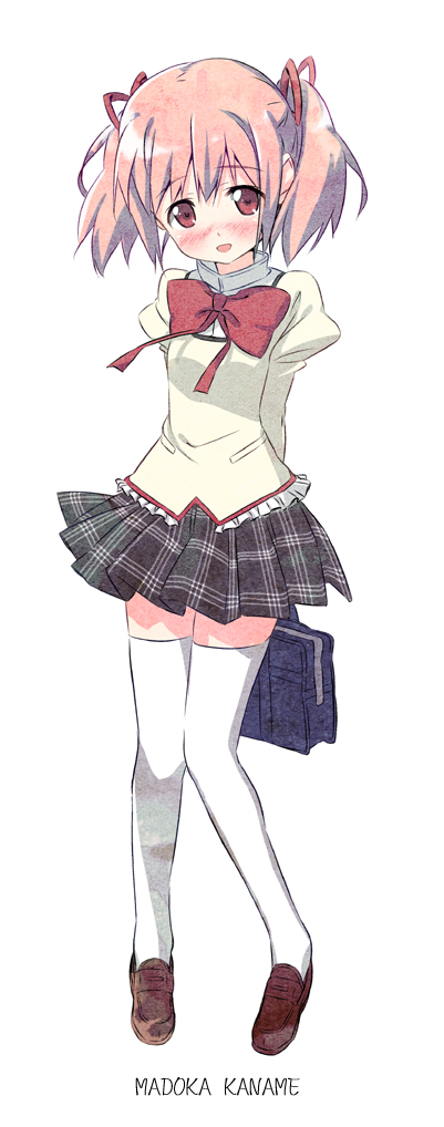 Safebooru - amakusa tobari bag blush bow hair ribbon kaname madoka ...