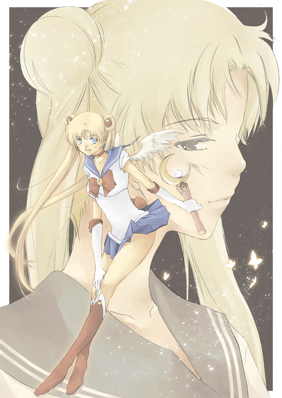 Safebooru - 2girls bishoujo senshi sailor moon blonde hair blue eyes ...