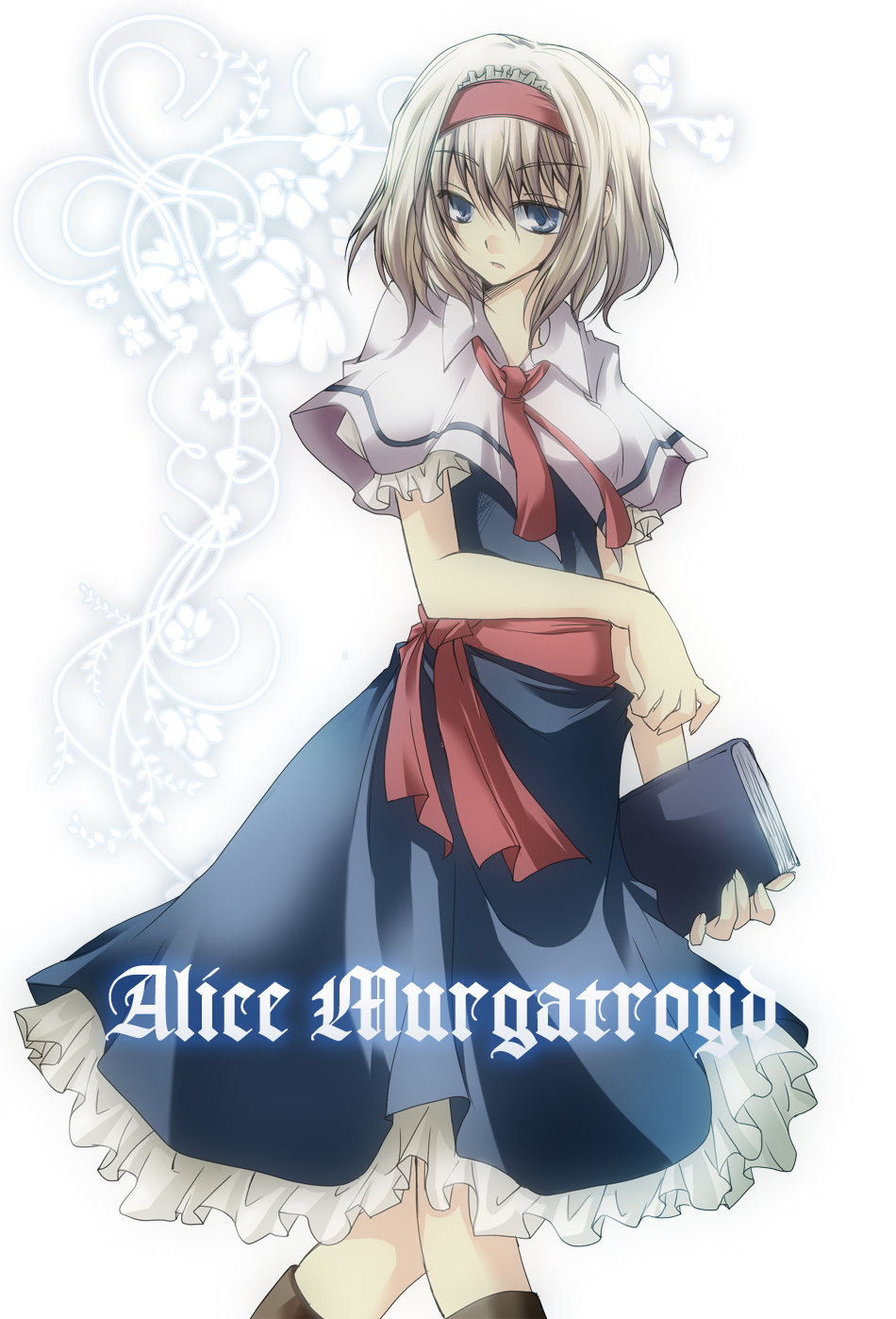 Safebooru - alice margatroid blonde hair blue eyes book capelet character name dress hairband ...