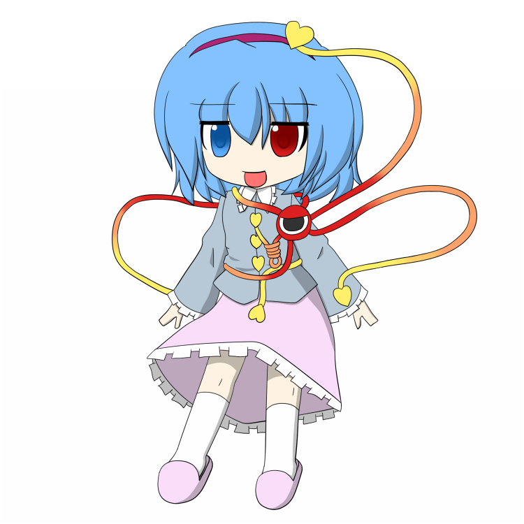 Safebooru - blue hair cosplay eyeball heart heterochromia komeiji ...