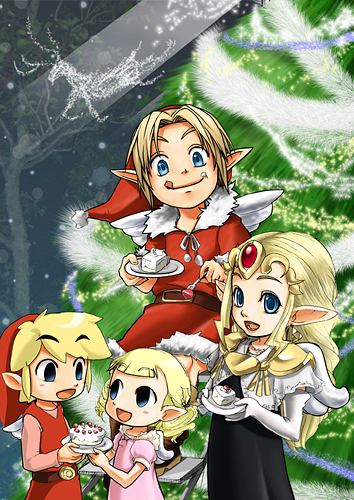 Safebooru - aryll belt blonde hair blue eyes boots cake cape child ...