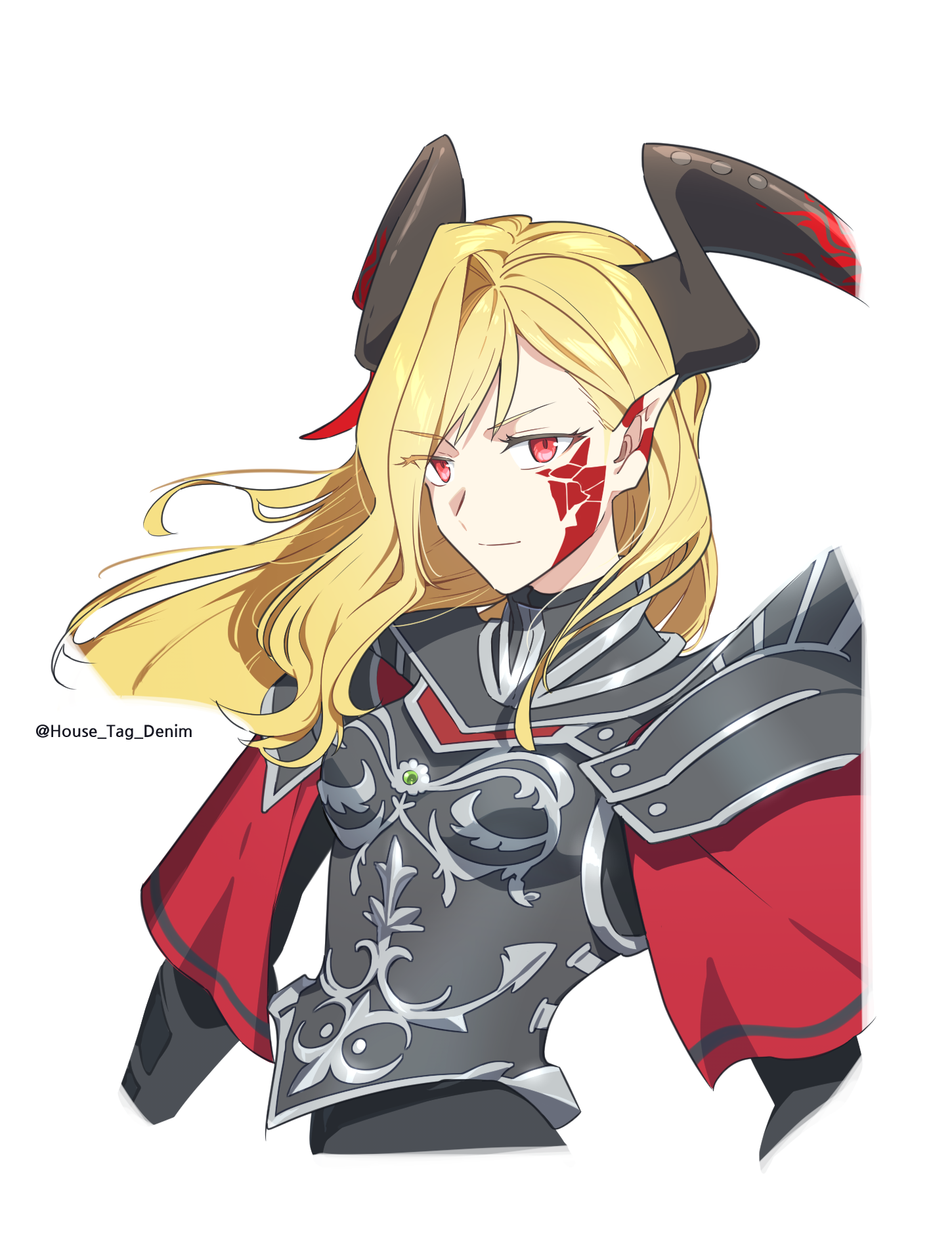 Safebooru - 1girl armor asymmetrical bangs black armor black bodysuit ...