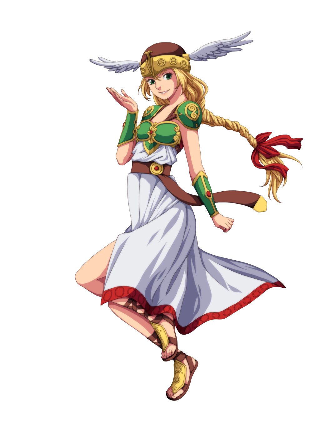 Safebooru - blonde hair dress green eyes helmet namco namco x capcom ...