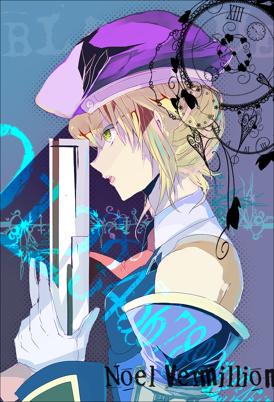 Safebooru Ame Erika Bare Shoulders Beret Blazblue Blonde Hair 6870