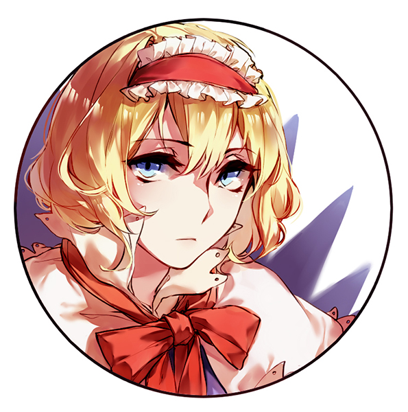 Safebooru - 1girl alice margatroid blonde hair blue eyes bow capelet hairband hug (artist ...