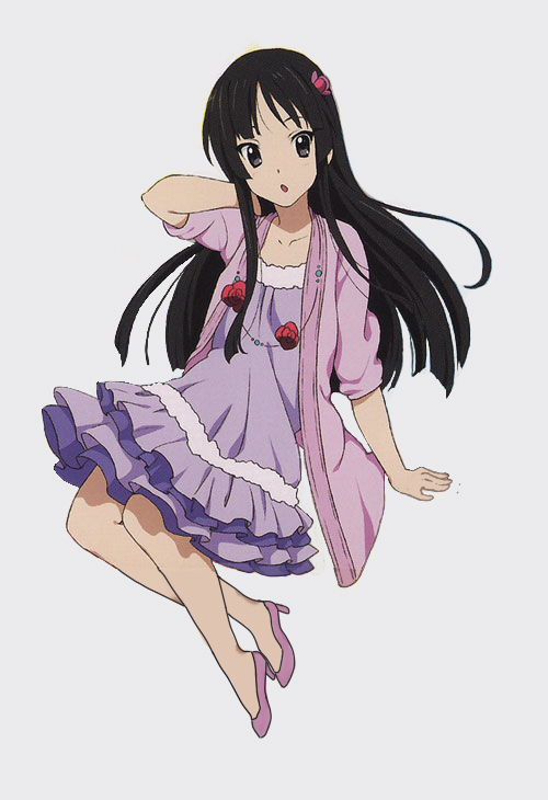 Safebooru - akiyama mio black hair k-on! long hair qplus solo | 723215