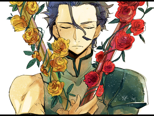 Safebooru - armor black hair closed eyes eyes closed fate/stay night ...