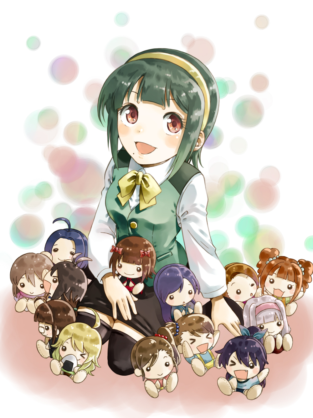 Safebooru - akizuki ritsuko amami haruka character doll futami ami futami mami hagiwara yukiho ...