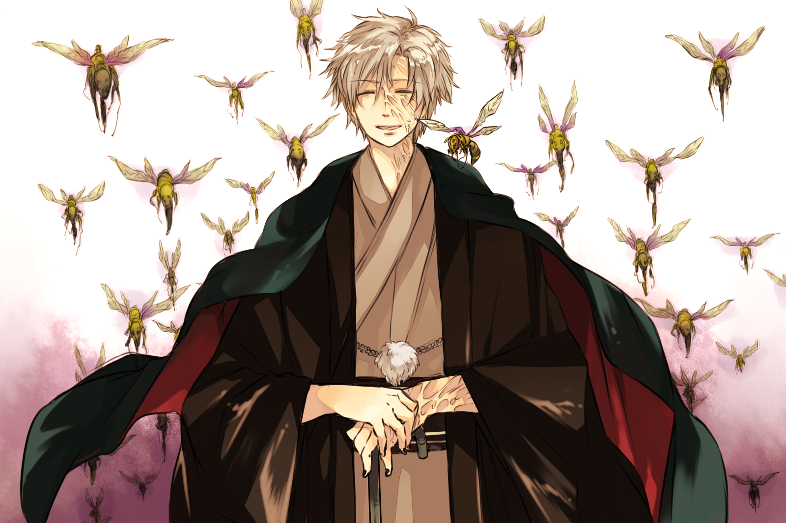 Safebooru - ^ ^ cane closed eyes crest worm eyes closed fate/stay night fate/zero fate (series ...