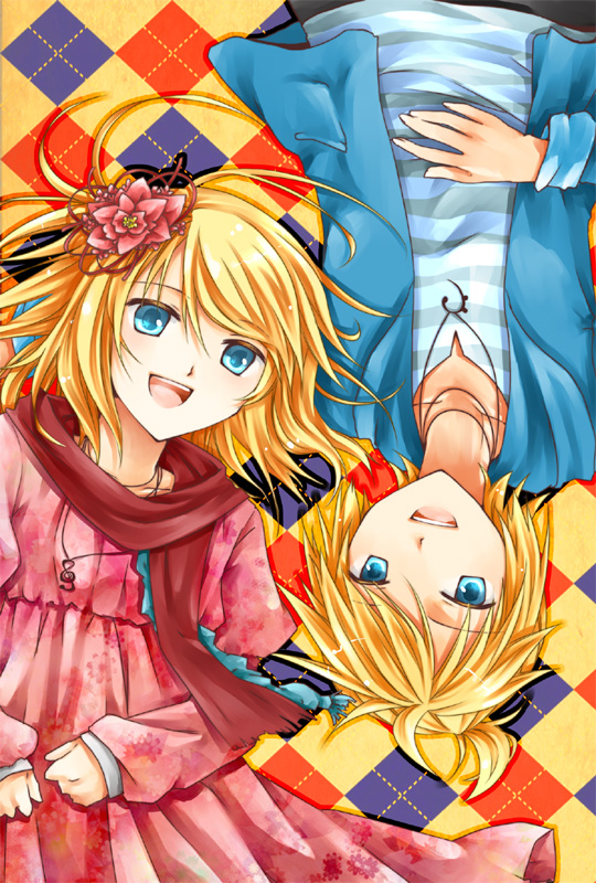 Safebooru - argyle asagi (seal47) bass clef blonde hair blue eyes dress ...
