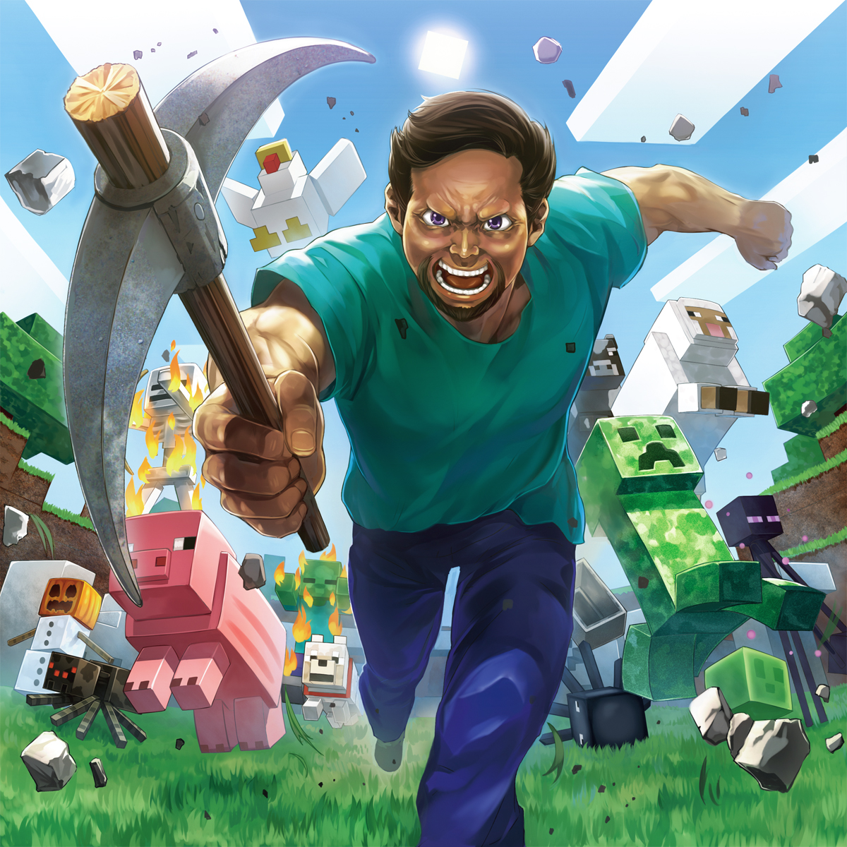 Do you know the author of this awesome picture? : r/Minecraft