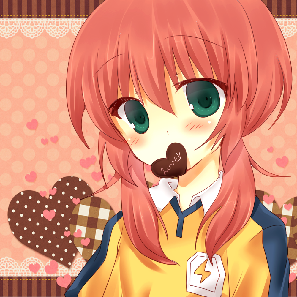 Safebooru - blush green eyes heart inazuma eleven (series) inazuma ...