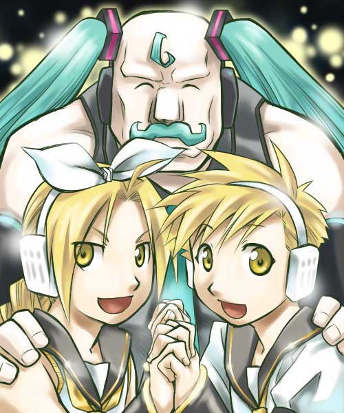 Safebooru - :d ^ ^ ahoge alex louis armstrong alphonse elric alternate hair color aqua hair ...