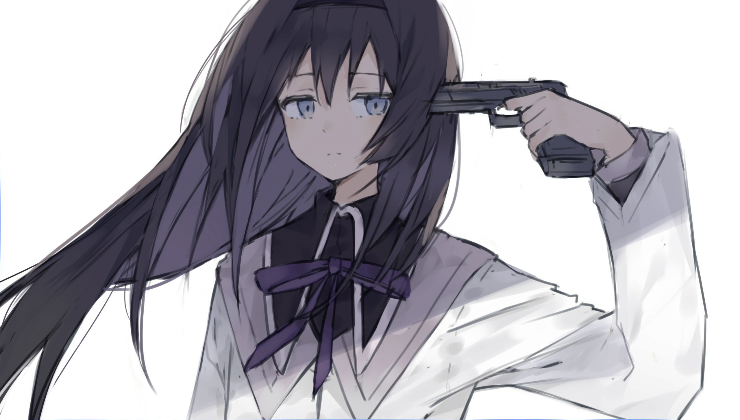 Safebooru - 1girl akemi homura akemi homura (magical girl) argyle ...