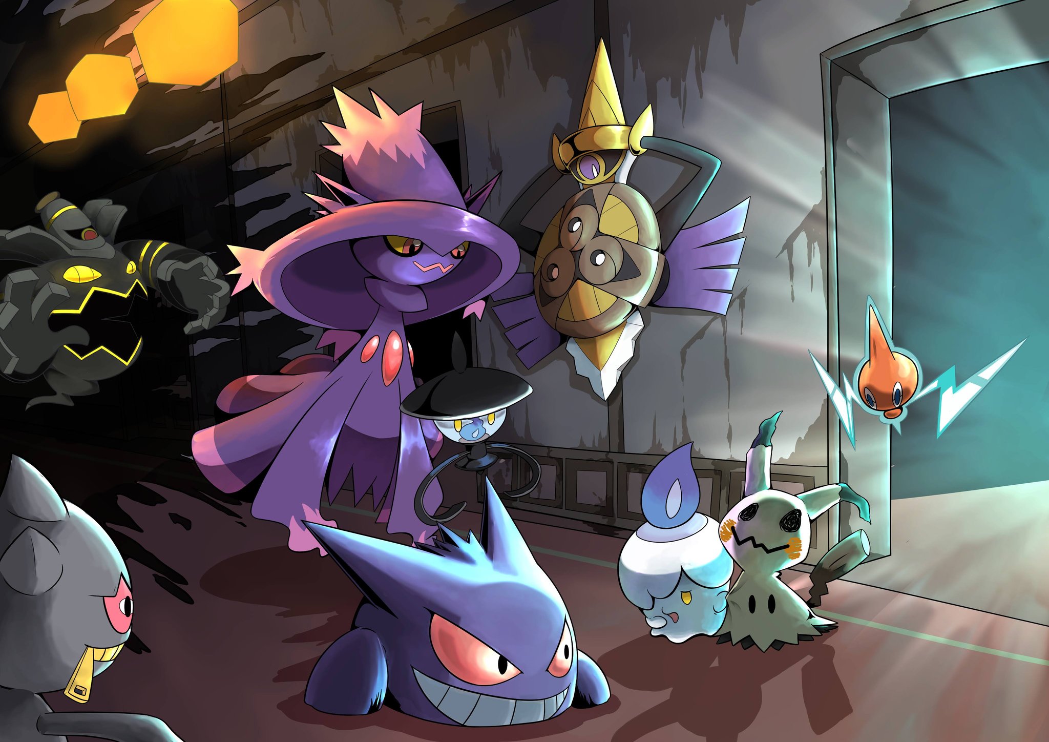 Safebooru - aegislash banette colored sclera colored skin dark dusknoir ...