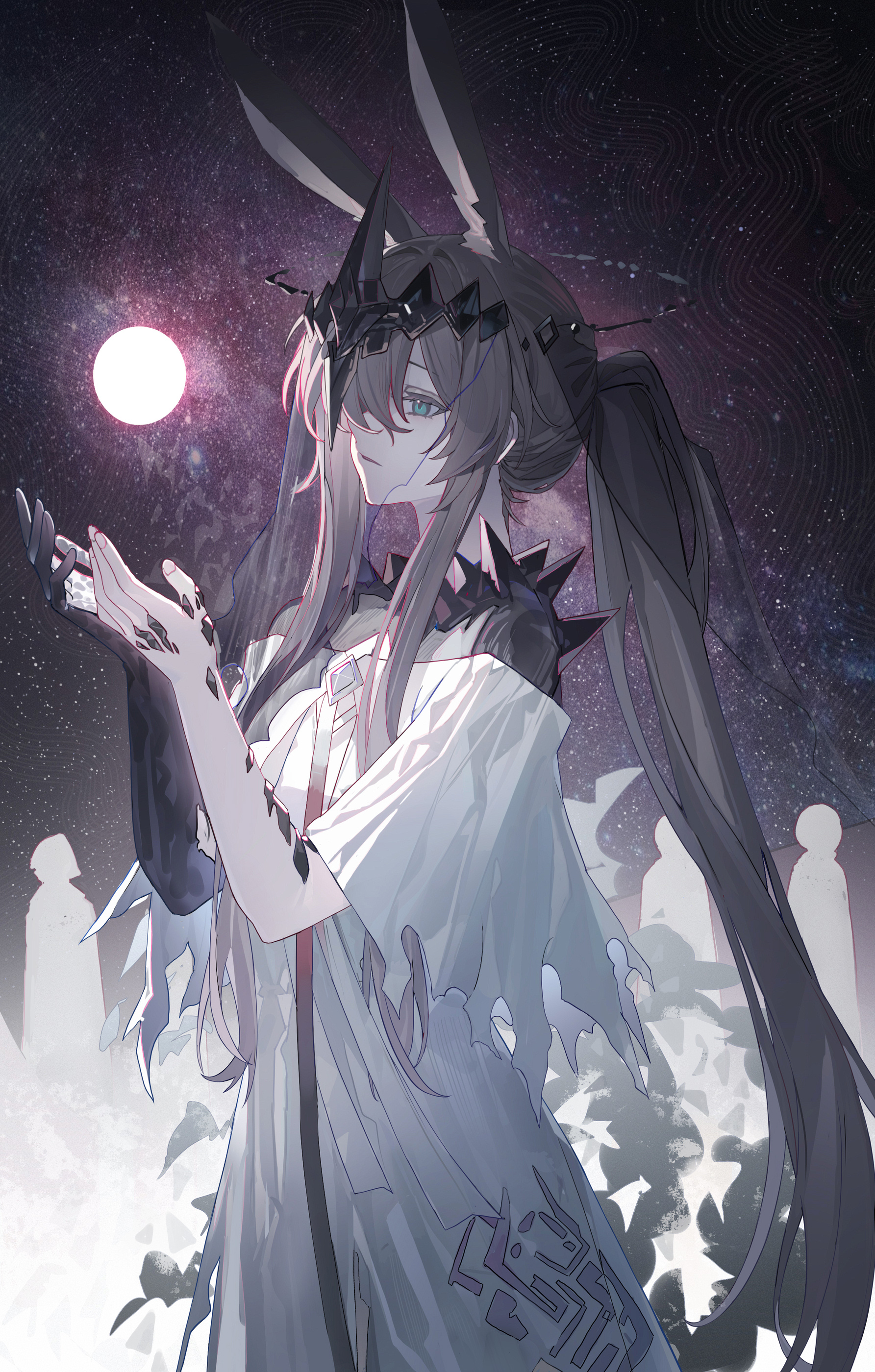 Safebooru - 1girl absurdres amiya (arknights) amiya (demon king) (arknights) animal ears ...