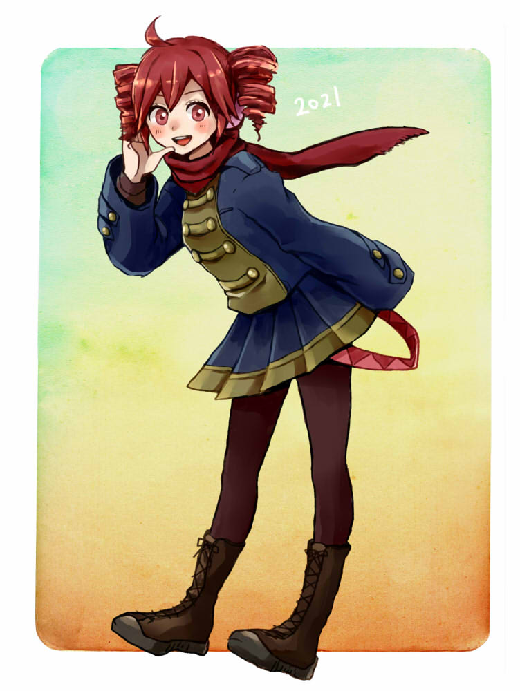 Safebooru - 1girl ahoge alternate costume arm at side belt black ...