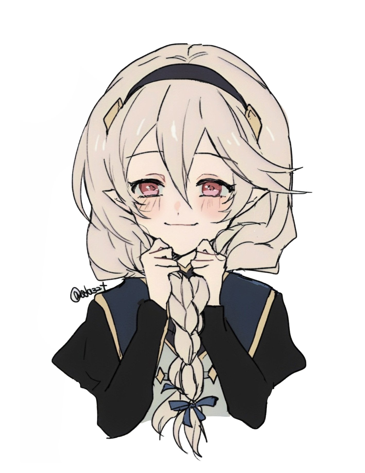 Safebooru - 1girl black hairband blush braid closed mouth corrin ...